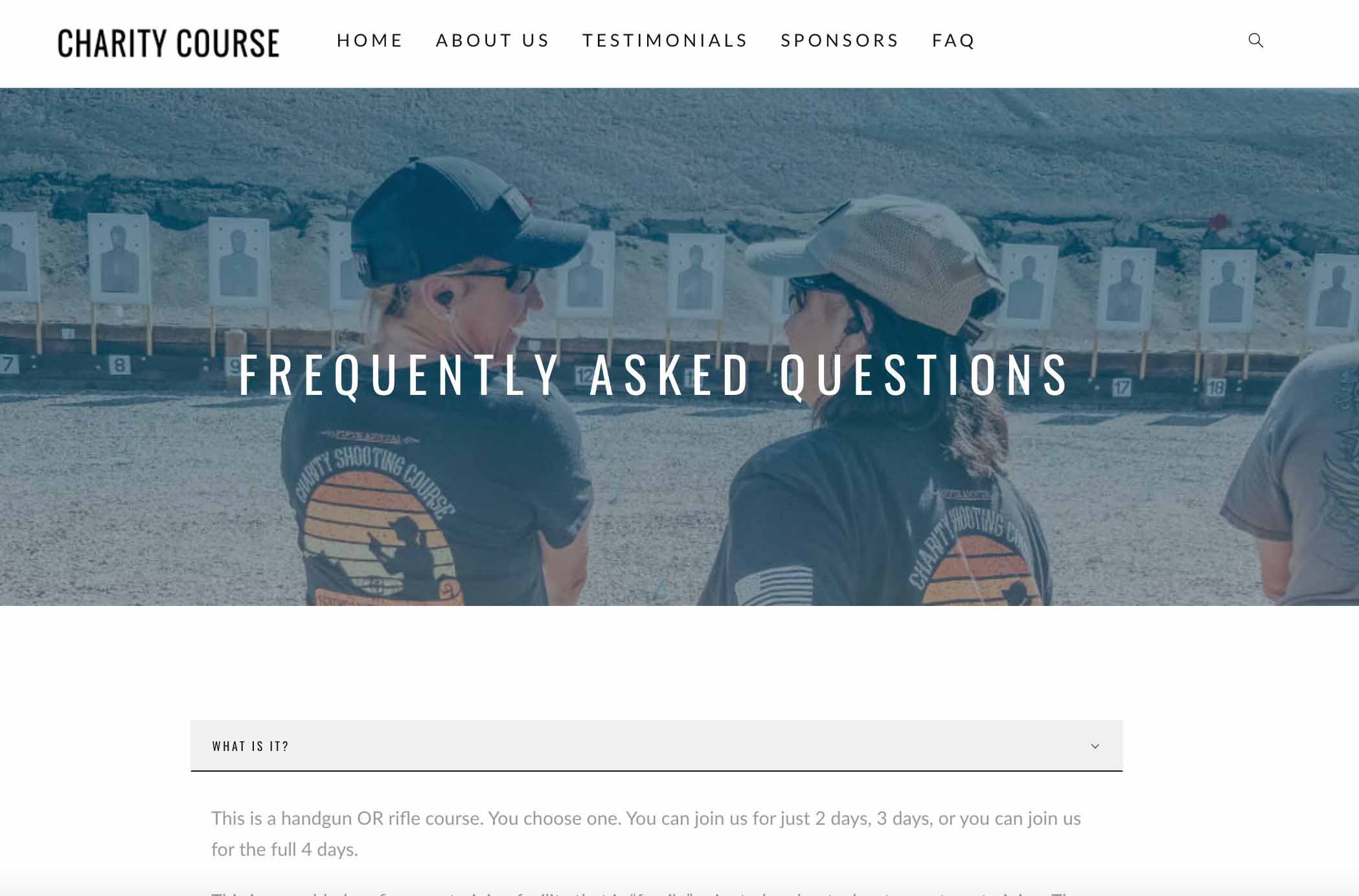 FAQ | Charity Course
